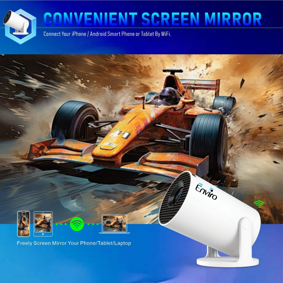 JW Enviro Mini Projector HY300 Pro+ – Enviro Appliances