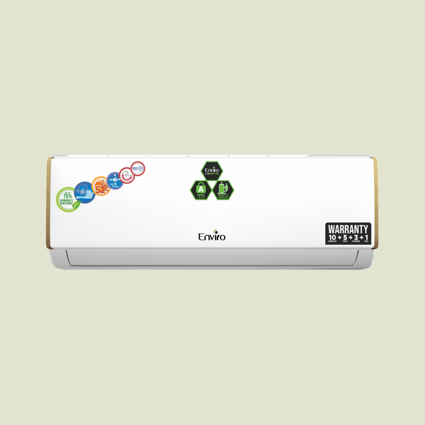 Enviro EAC-18IB DC ICEBERG 1.5-Ton Heat & Cool Inverter AC – T3 ...