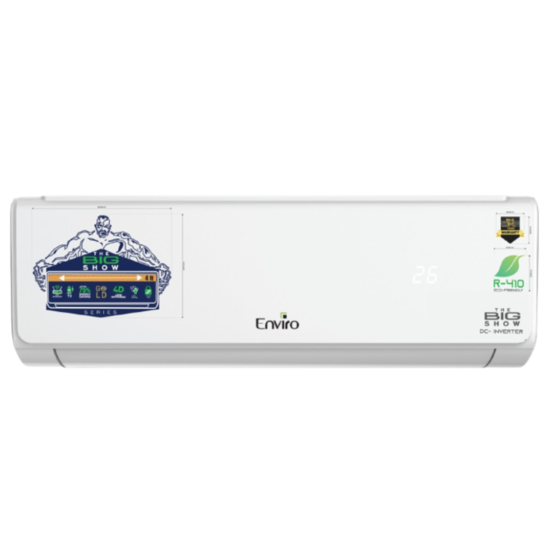 Enviro 1.5 Ton DC Inverter AC | Heat & Cool | T3 Compressor & WiFi | T ...