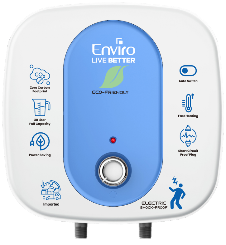 Enviro 30 Liters Electric Geyser | Enamel Coated Tank & Incoloy Elemen ...